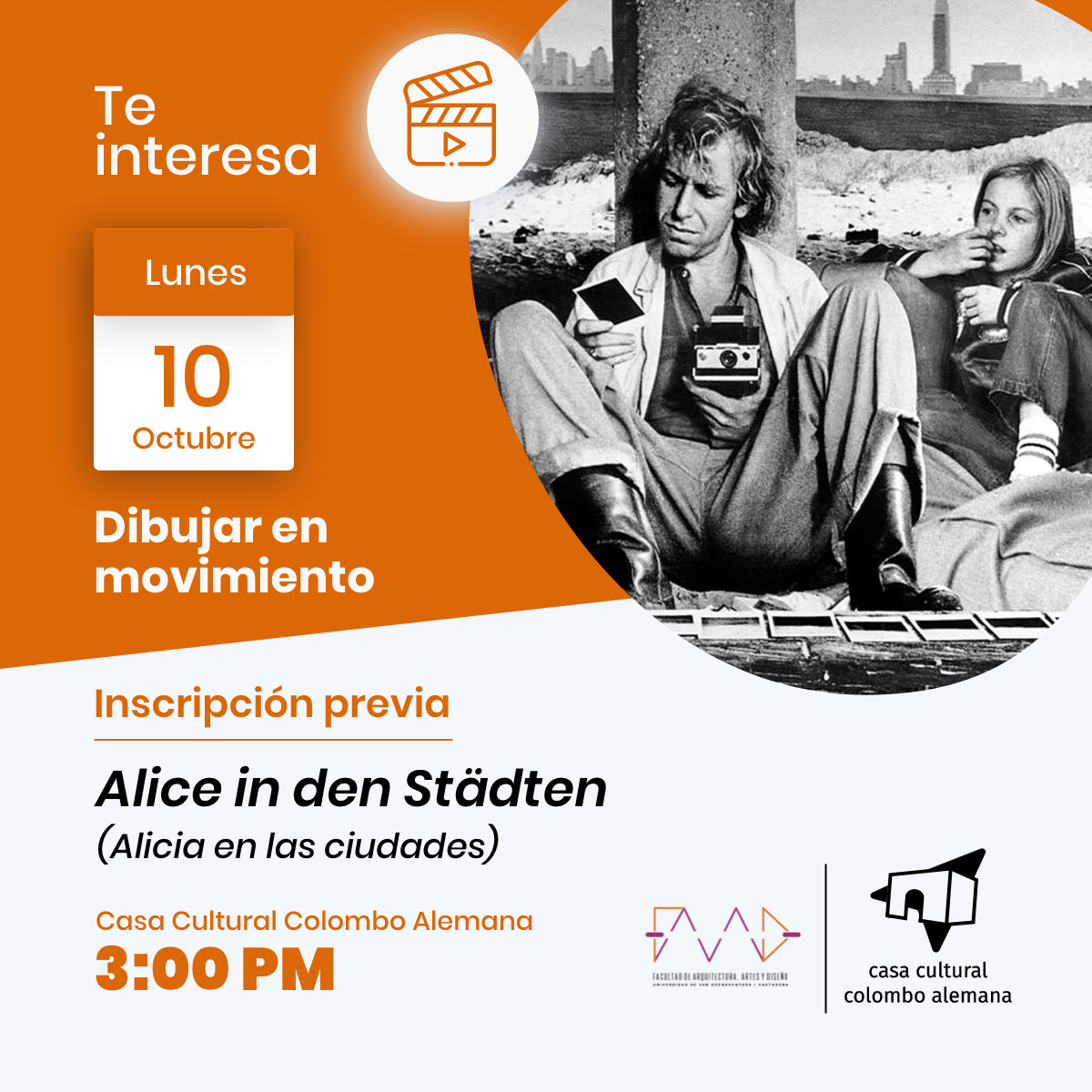 CINECLUB ALEMÁN: ALICE IN DEN STÄDTEN - Casa Cultural Colombo Alemana